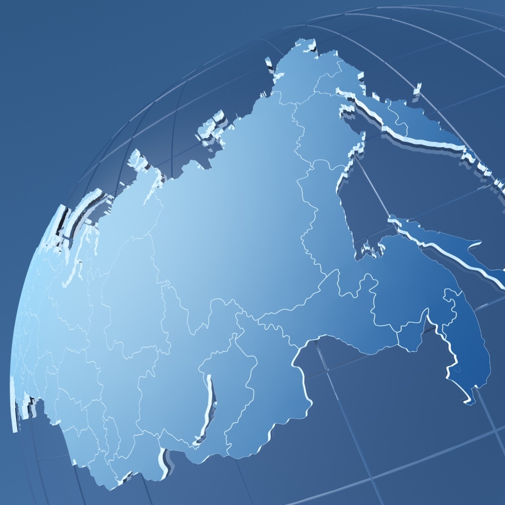 globe russia regions 3d model