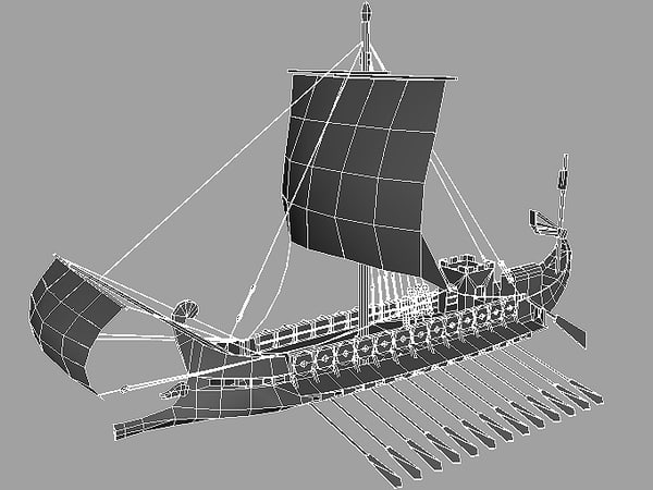 3ds max ship roman galley