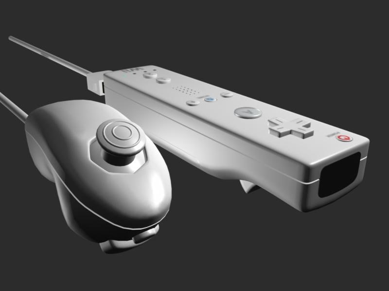 3d model wii controller