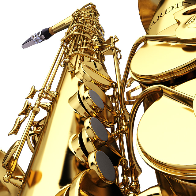 alto saxophone 3d model