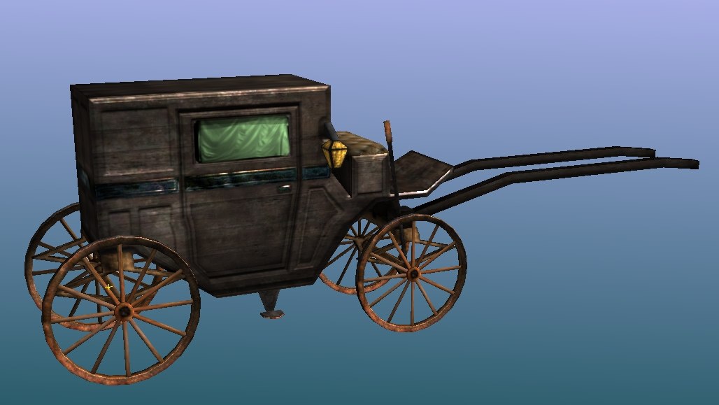 19th century coach 3d model