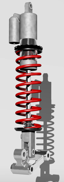 3d model shock absorber