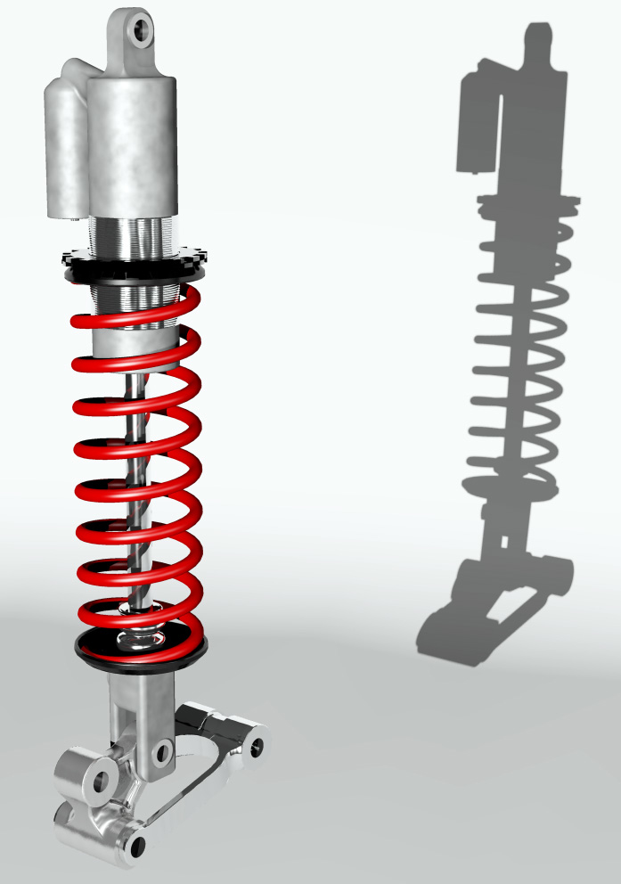 shock absorber 3d model