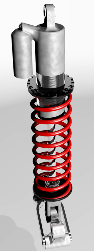 shock absorber 3d model