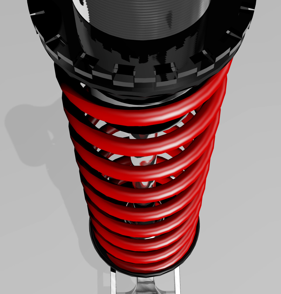 shock absorber 3d model