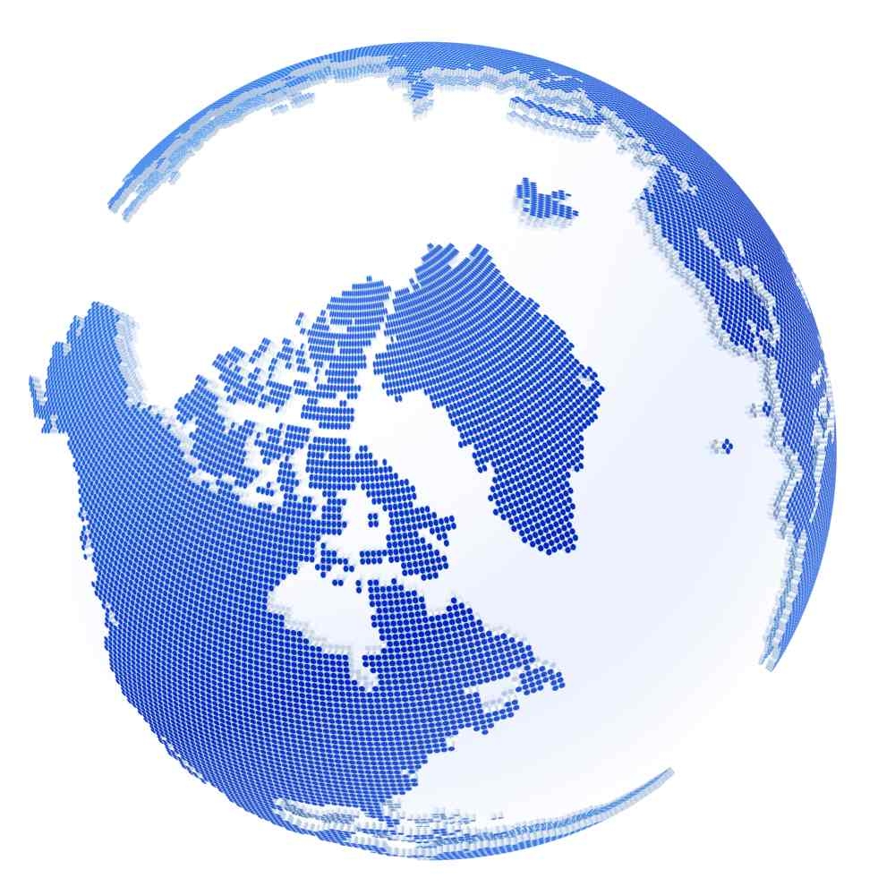 globe dotted 3d max