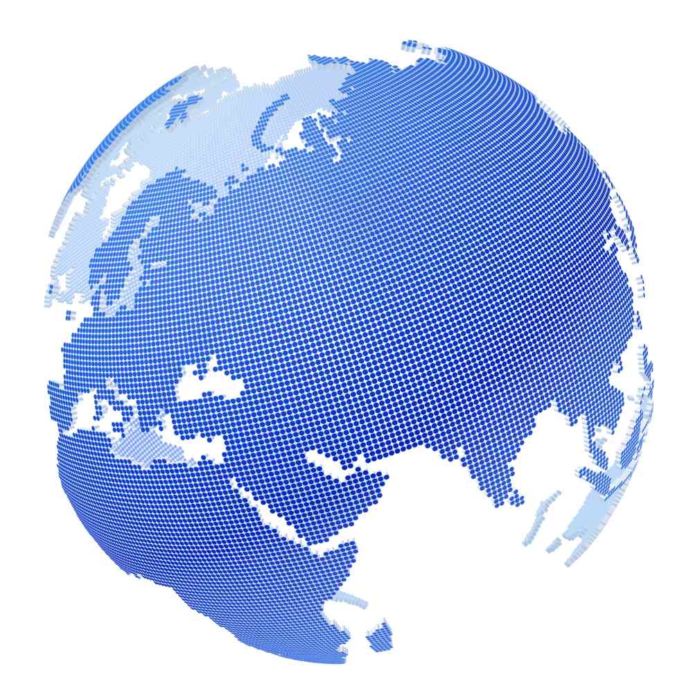 globe dotted 3d max