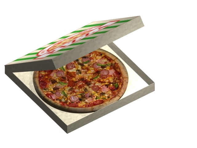pizza 3d model