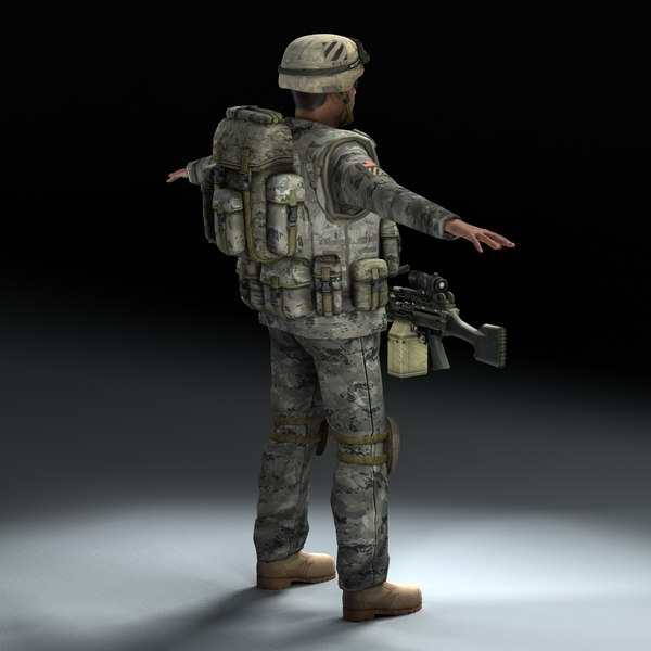 army infantry 3d model