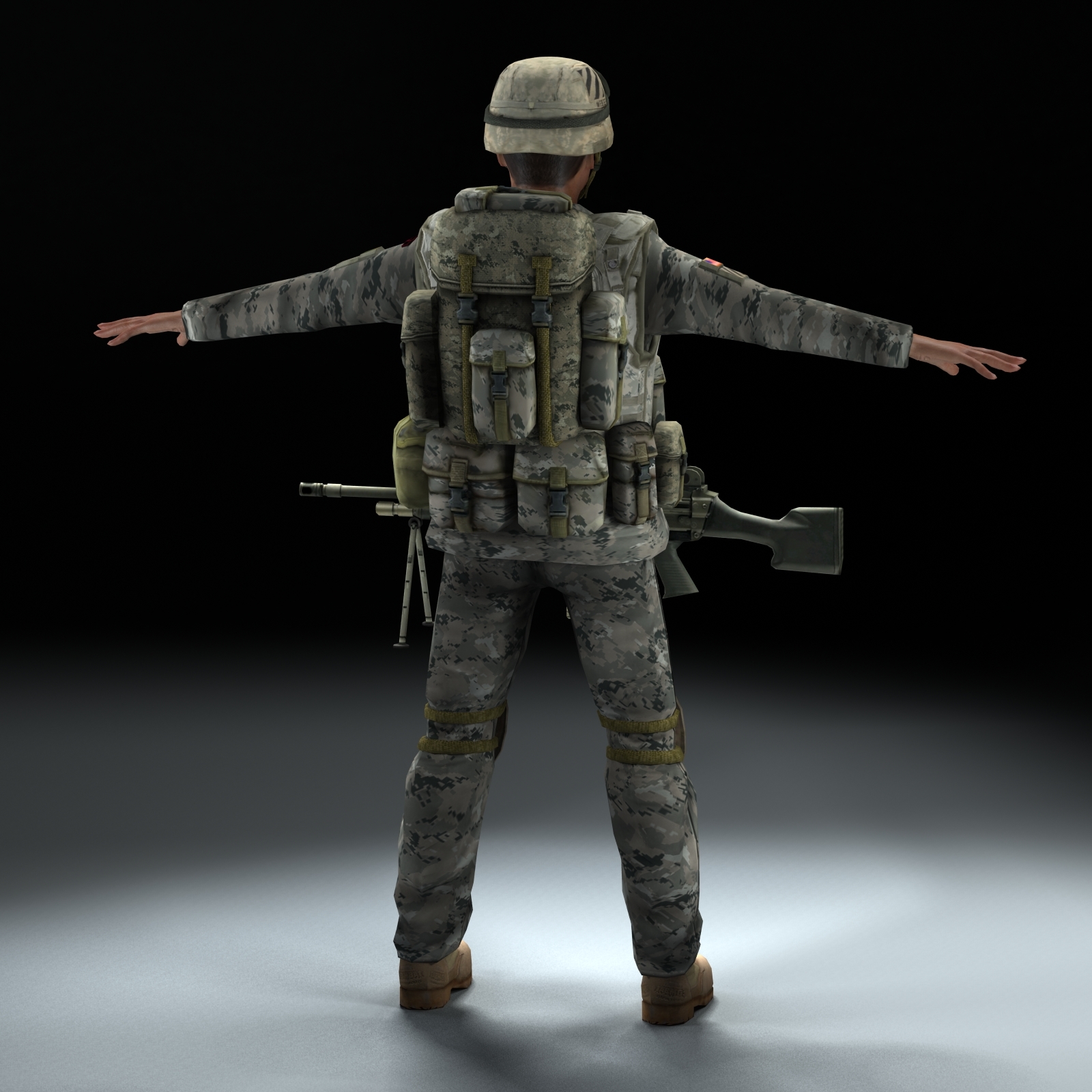 army infantry 3d model