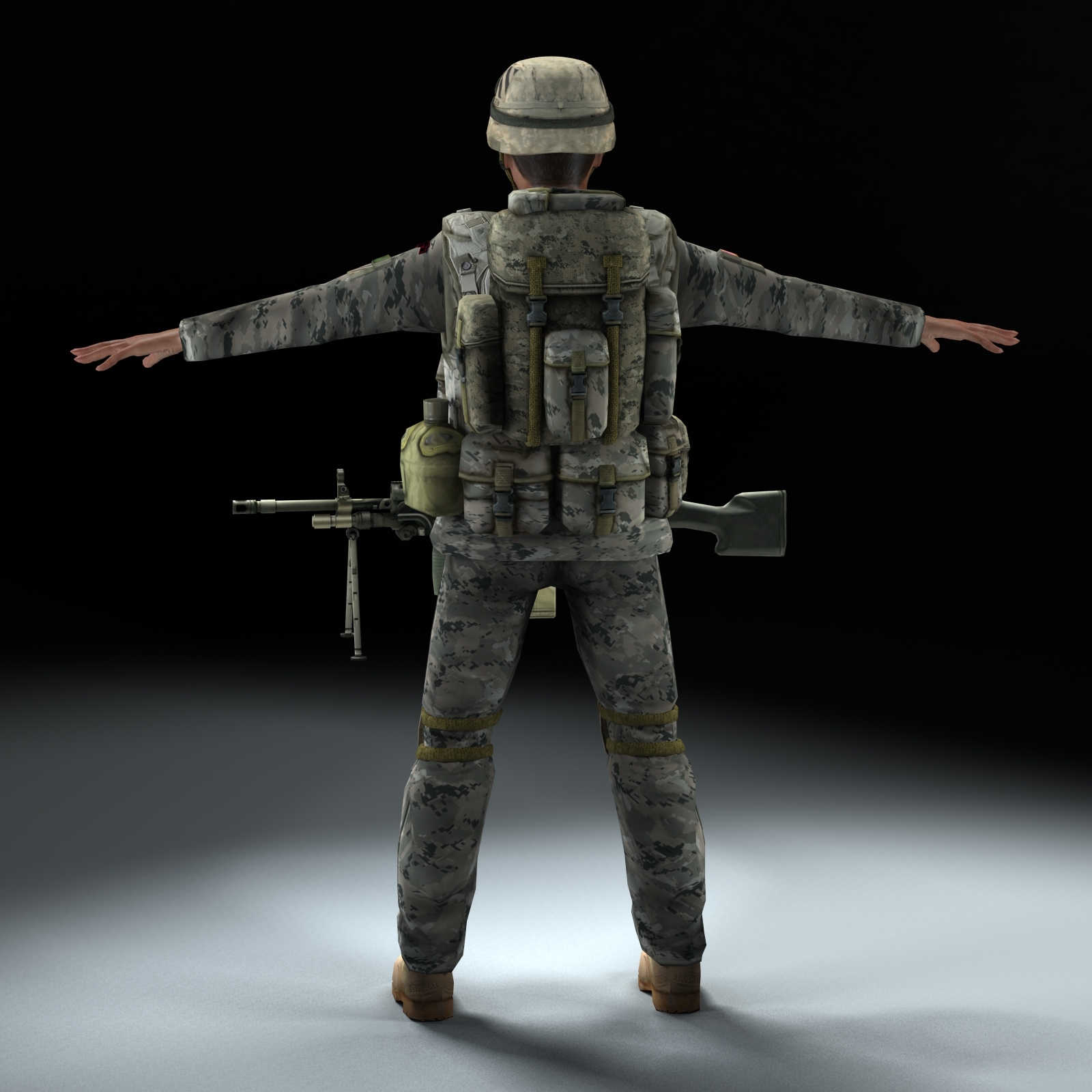 army infantry 3d model