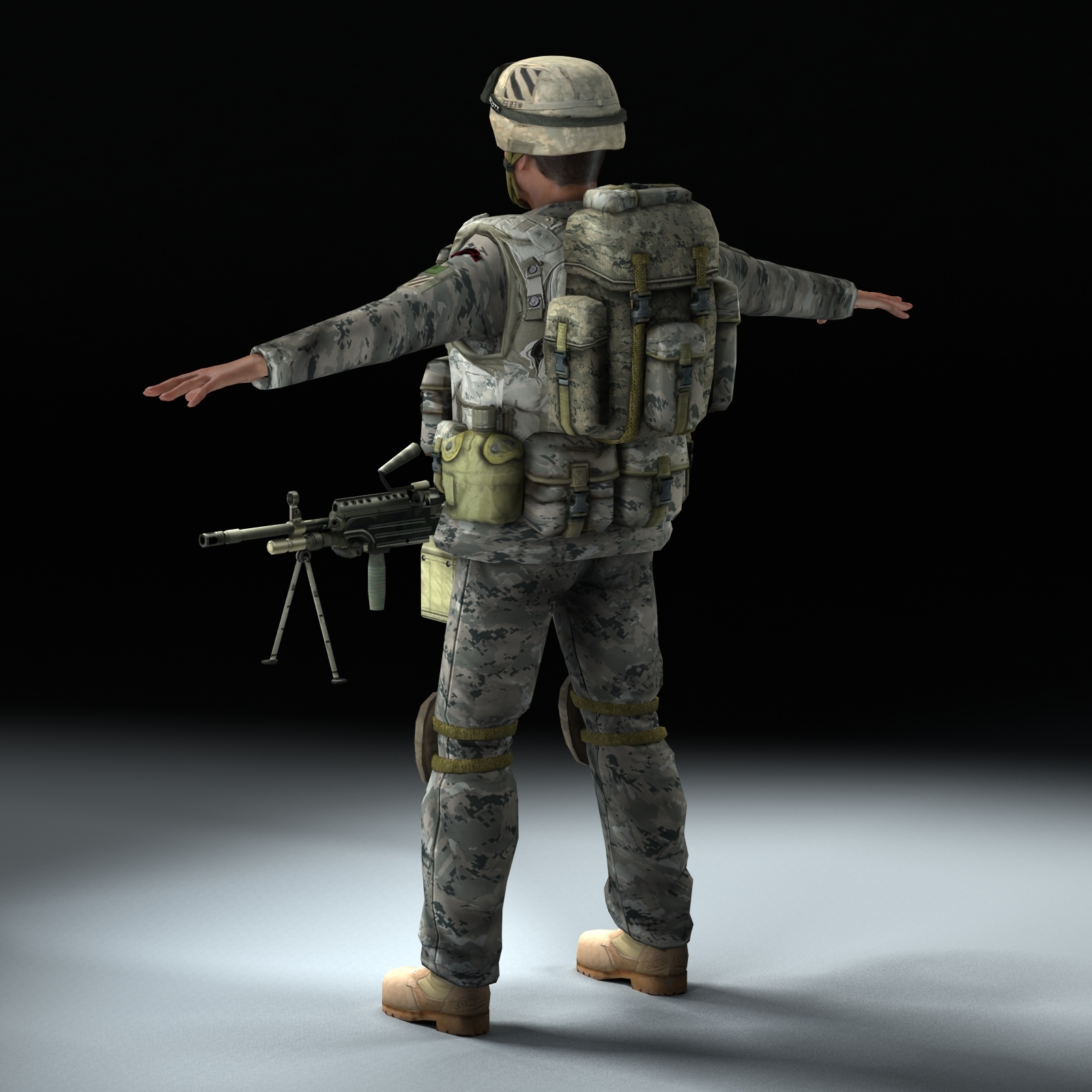 army infantry 3d model