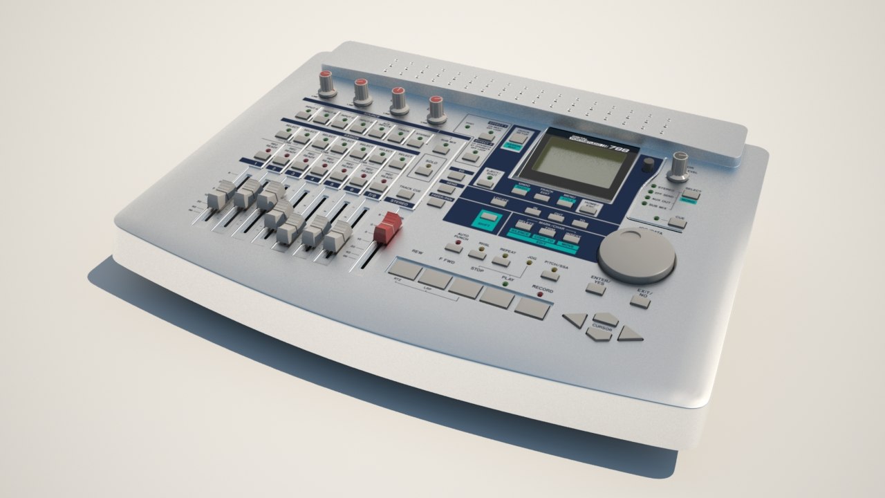 tascam 788 3d model
