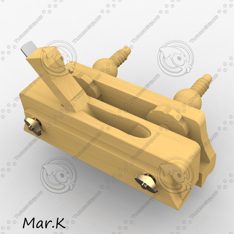 3d model grooving plane