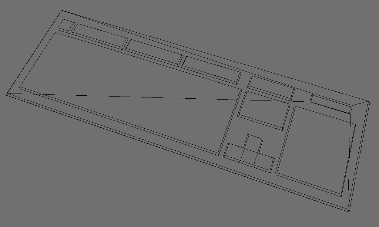 qwerty keyboard 3d model