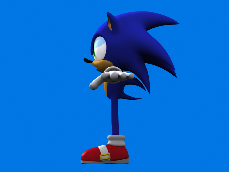 sonic hedgehog 3d model