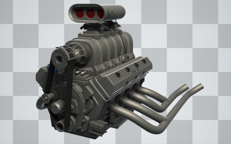 car engine 3d model