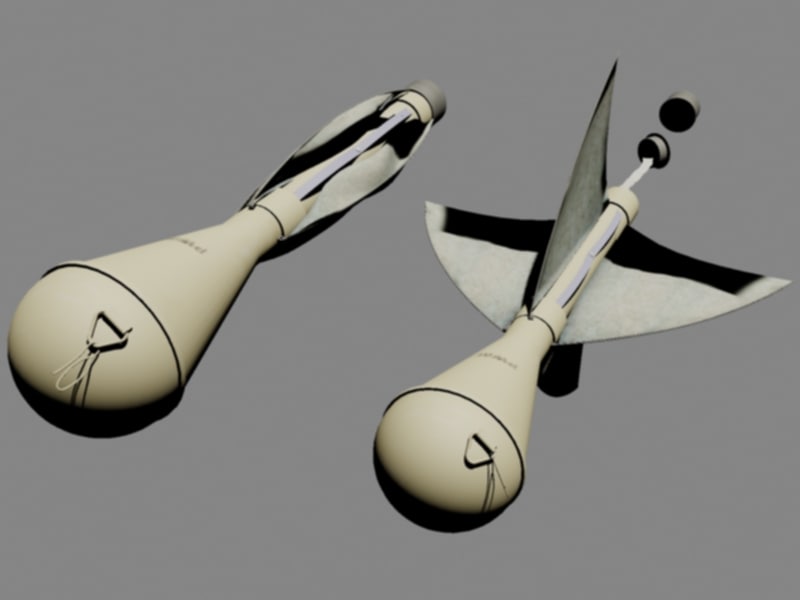 3d wwii german panzerwurfmine l