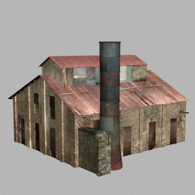 3d model old factory