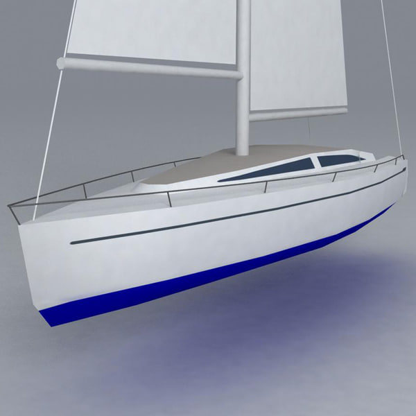 ready sailboat 3d model
