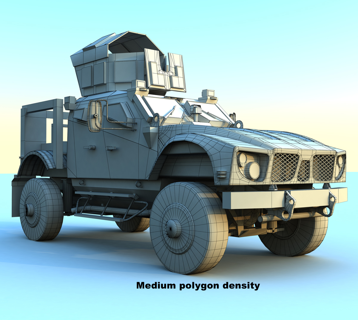 m-atv military vehicle 3d model