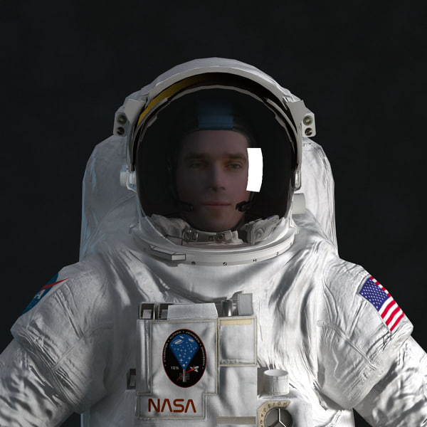 astronaut t-pose 3d model
