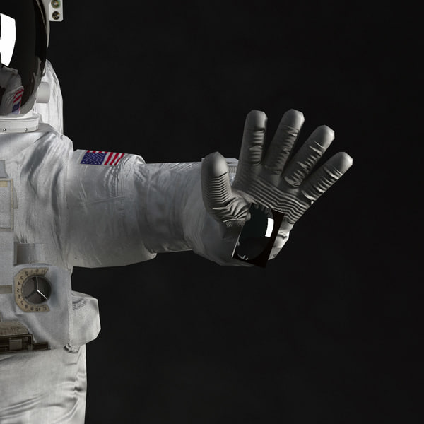 astronaut t-pose 3d model