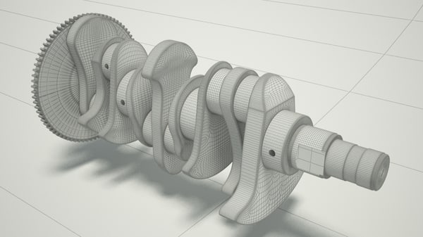 crankshaft engine 3d model