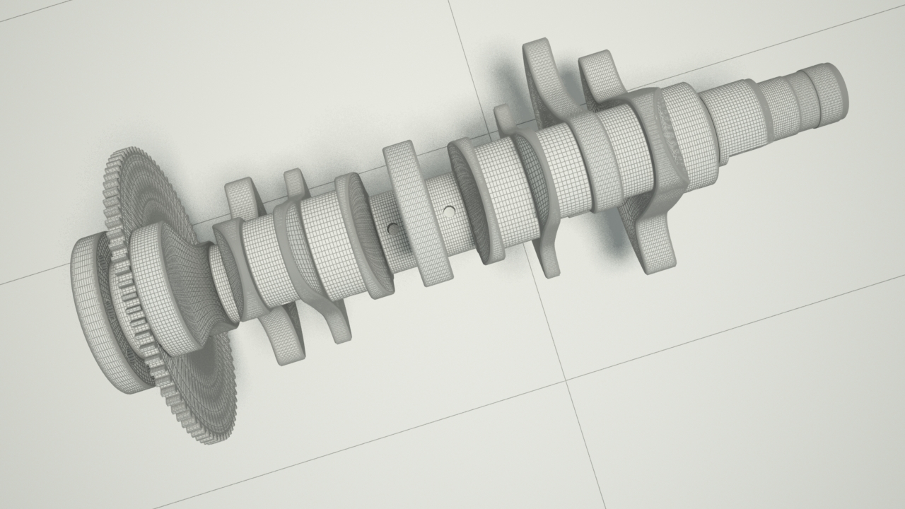 crankshaft engine 3d model