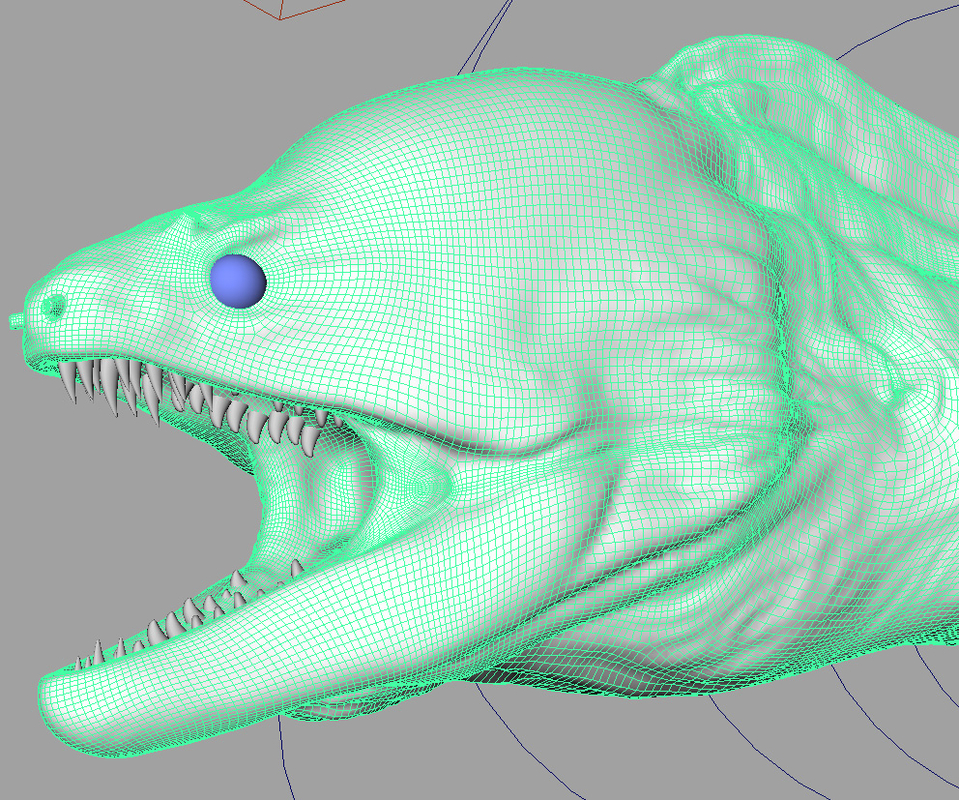 moray eel 3d model