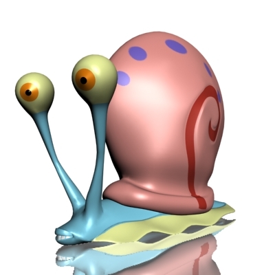 3d model gary snail