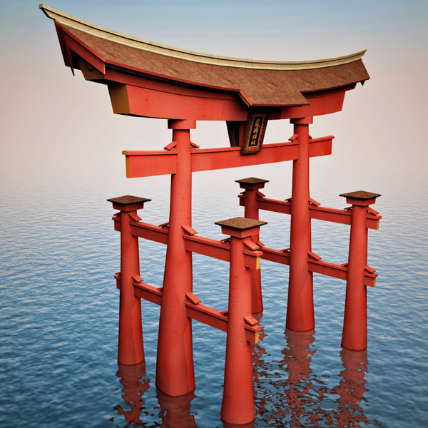 realistic torii gateway 3ds