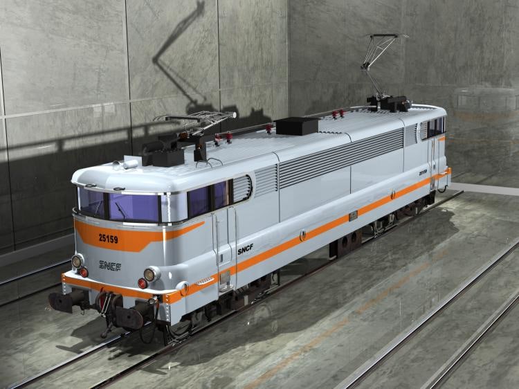 electric locomotive 3d model
