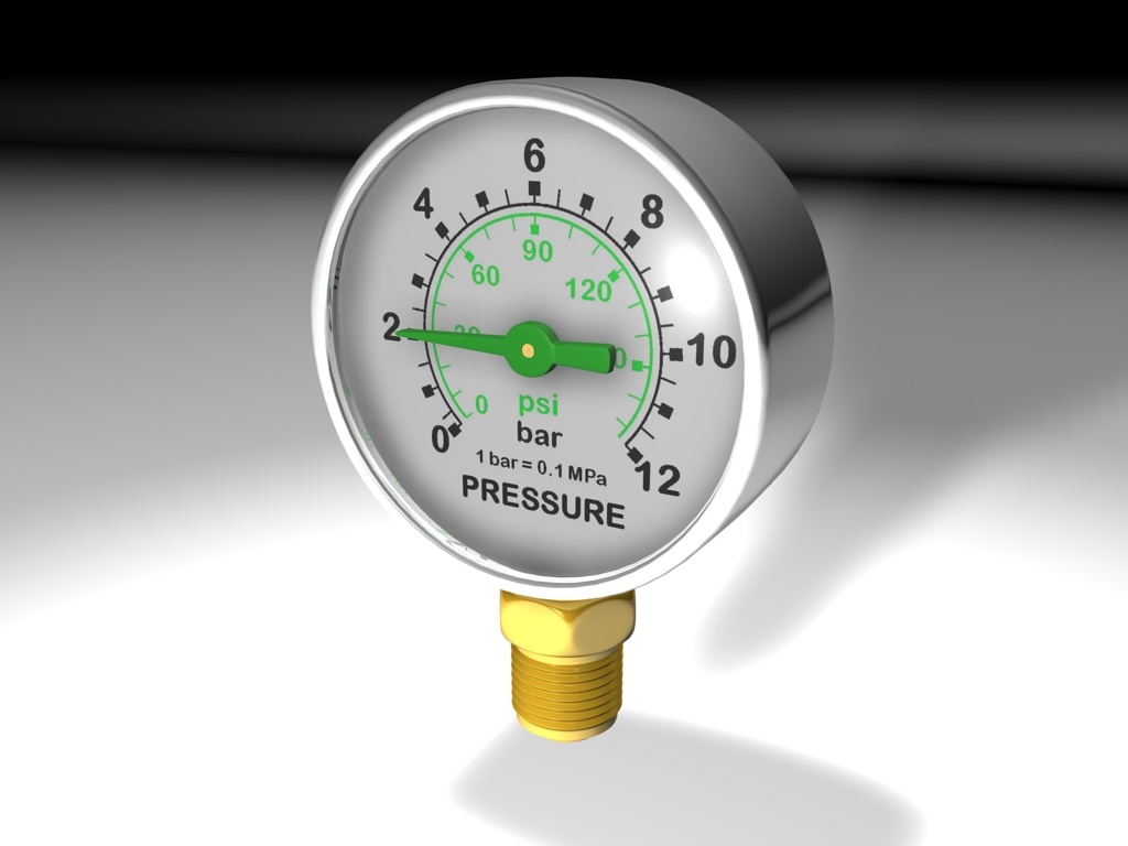 3d manometer pressure gauge
