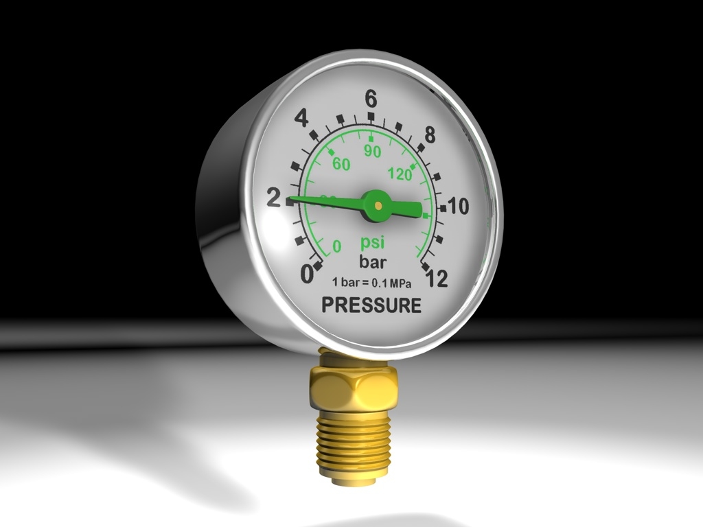 3d manometer pressure gauge