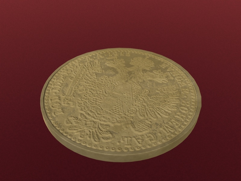 gold coin 3d model