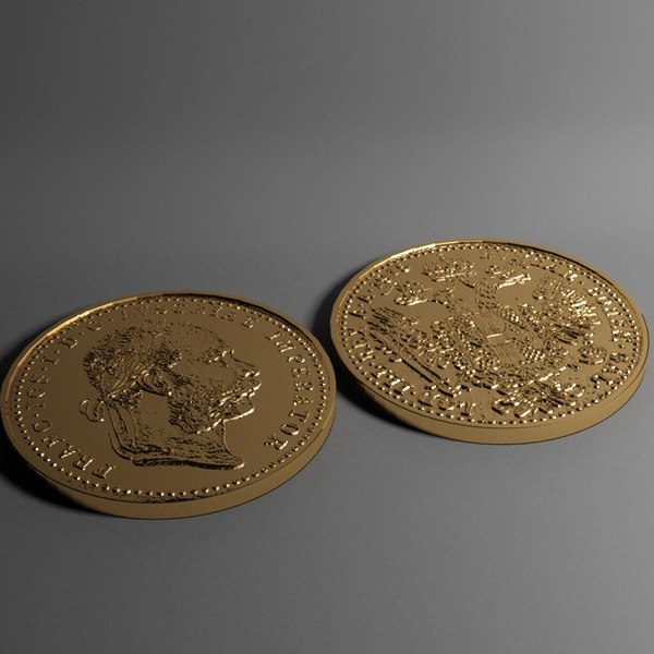 gold coin 3d model