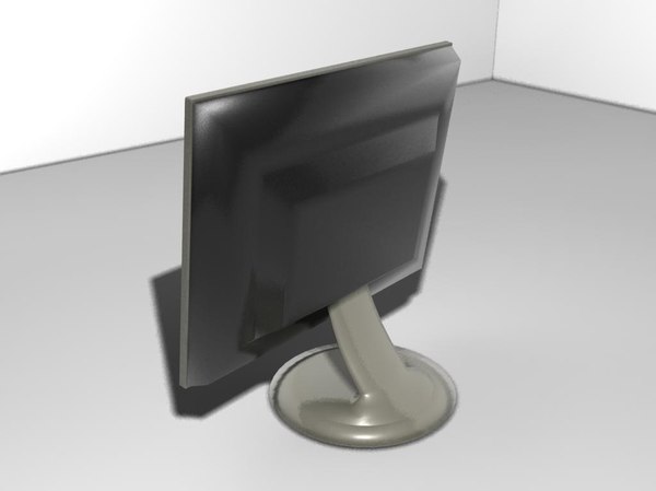 3d model computer monitor