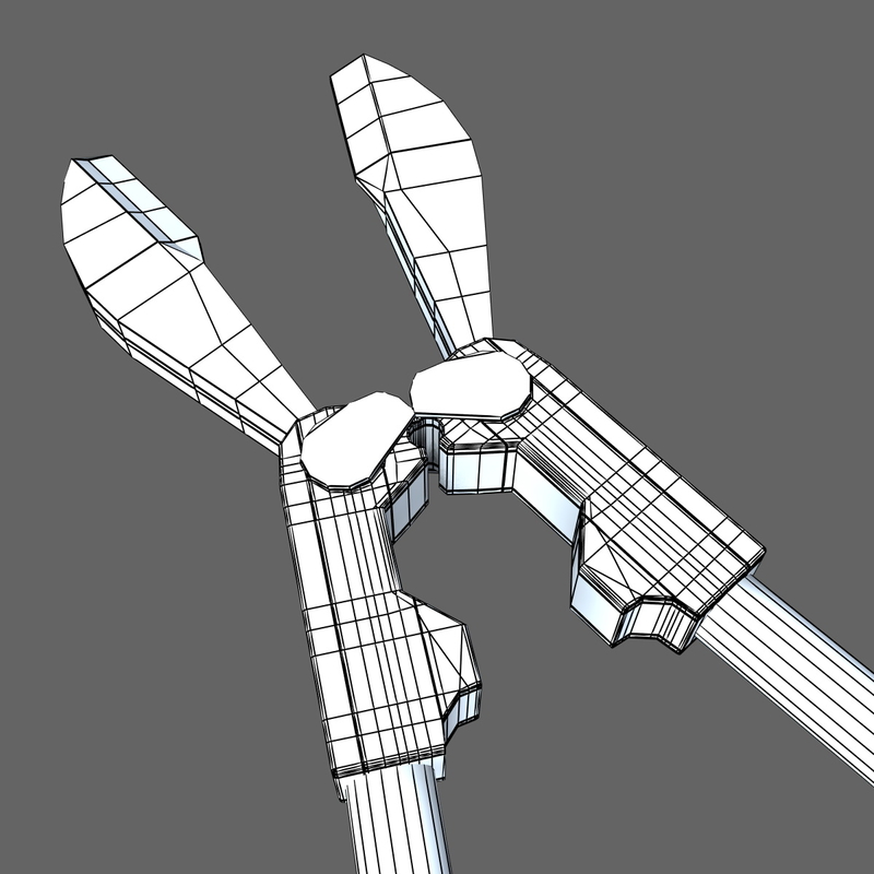 3d model cutter clippers