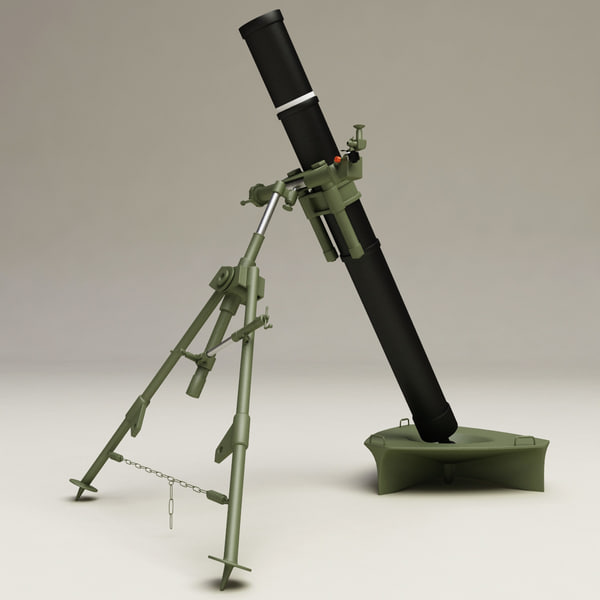 mortar 120mm 3d model