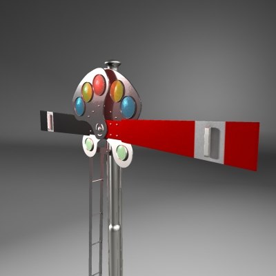 modelo 3d Semáforo de la estación de tren - TurboSquid 540744