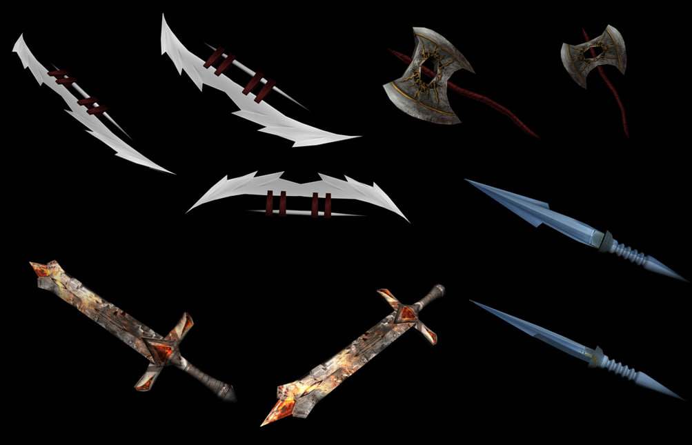 maya weapons assortment pack