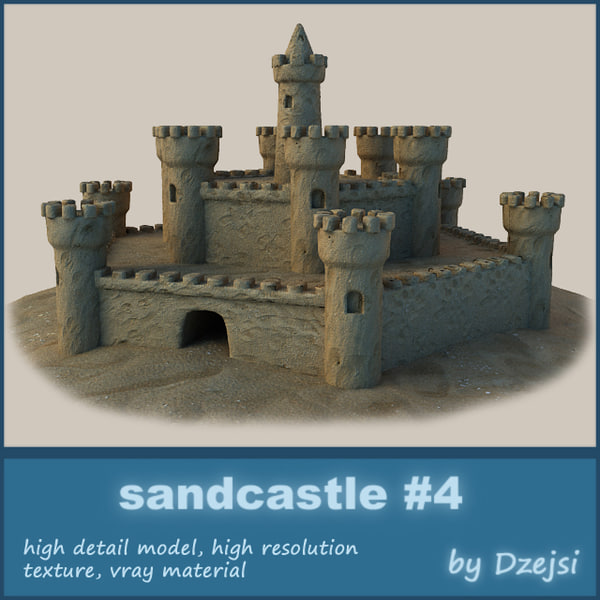 sandcastle sand castle 3d max