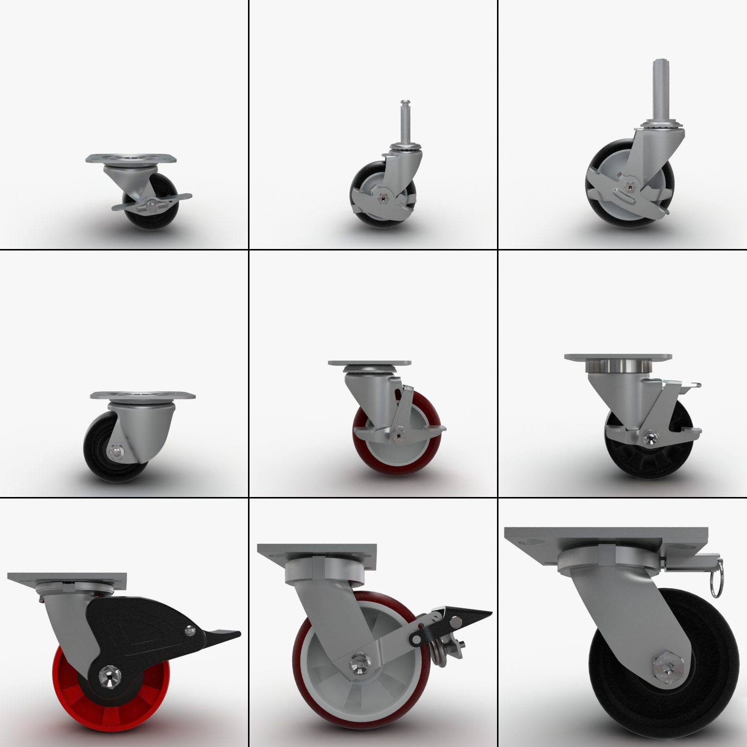 caster wheel 3d model