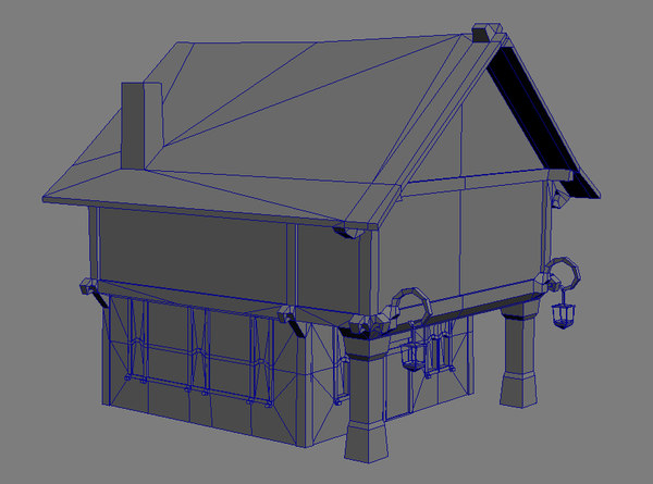 3d house pub model