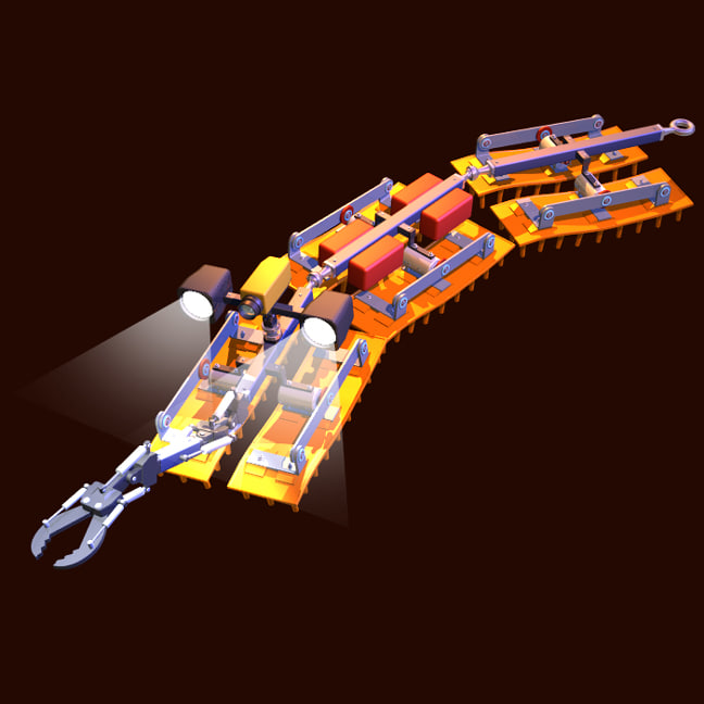 caterpillar robot 3d model