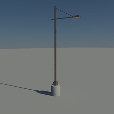 3d light pole
