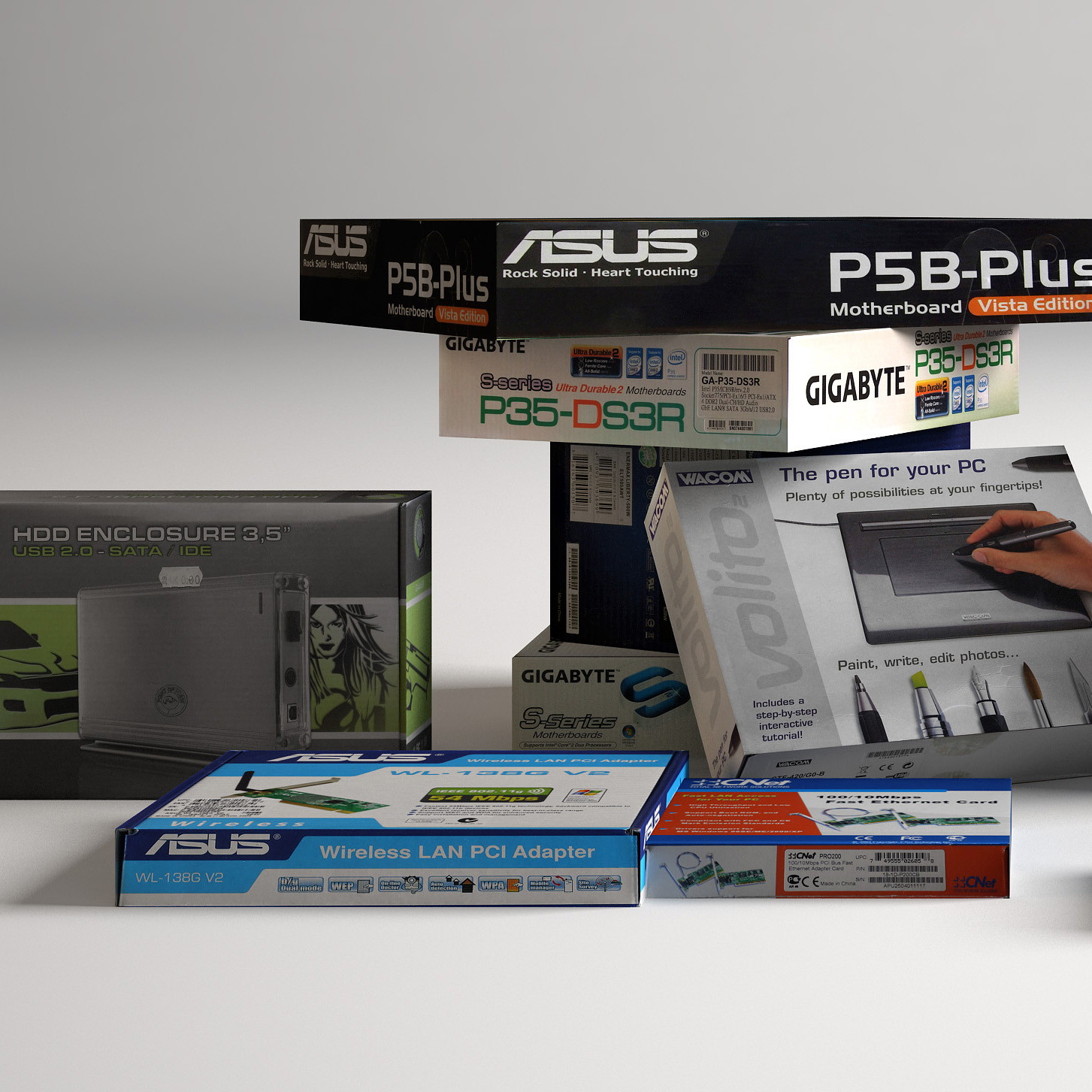 3d model of equipment boxes