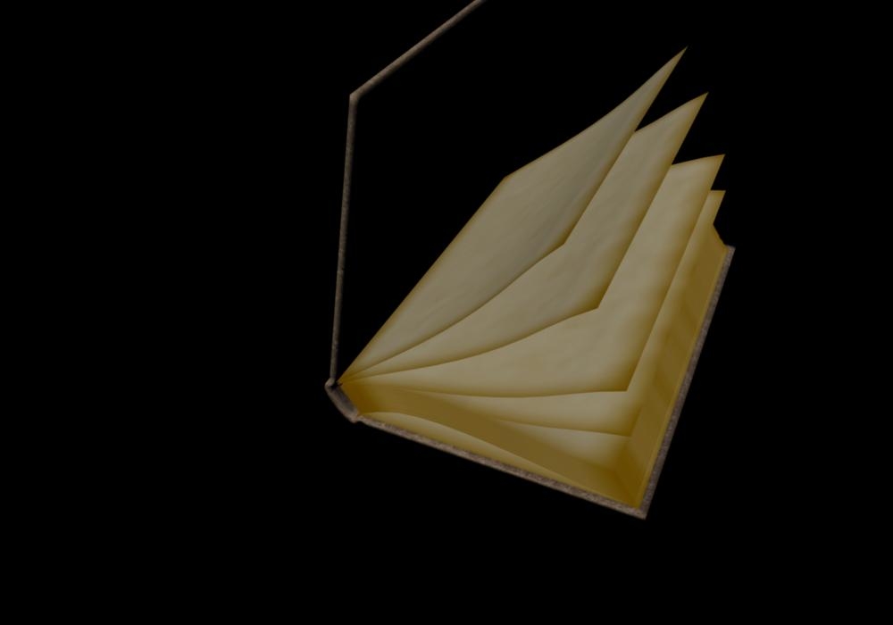 open book 3d model
