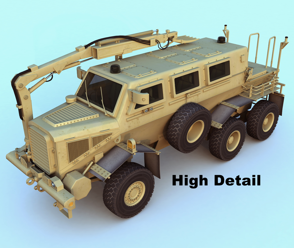 buffalo mrap 3d model